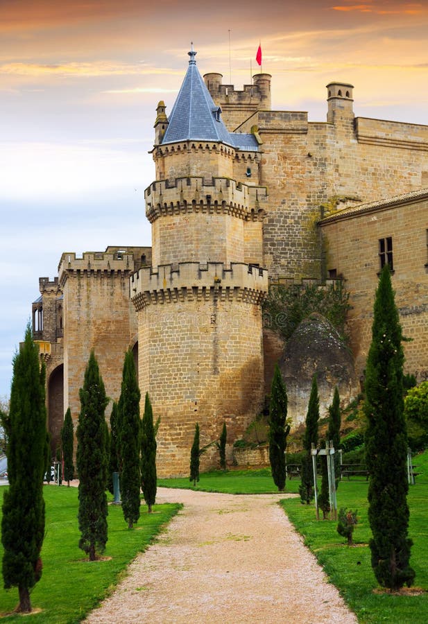 Palacio Real De Olite. Navarre Stock Image - Image of navarre ...