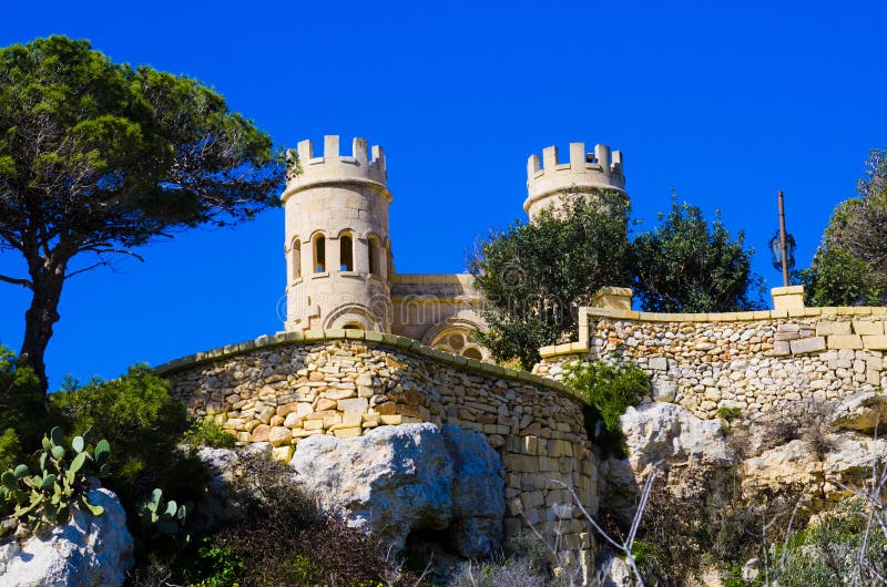 Old Castle stock image. Image of malta, round, maltese - 38165483