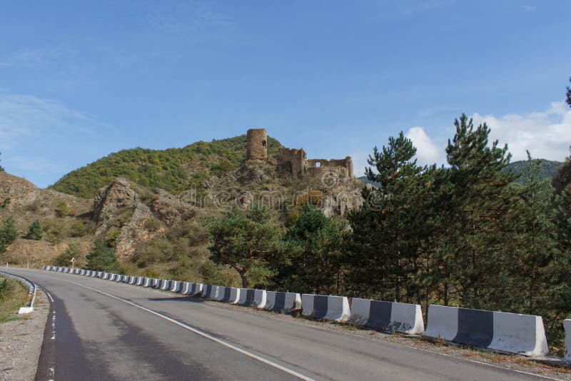 Old castle at the road stock photo. Image of travel, exterior - 88648070