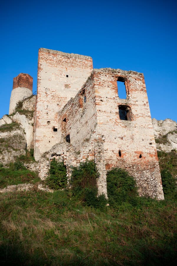 Old Castle Ruins Near Czestochowa Stock Photo - Image of medieval, aery ...