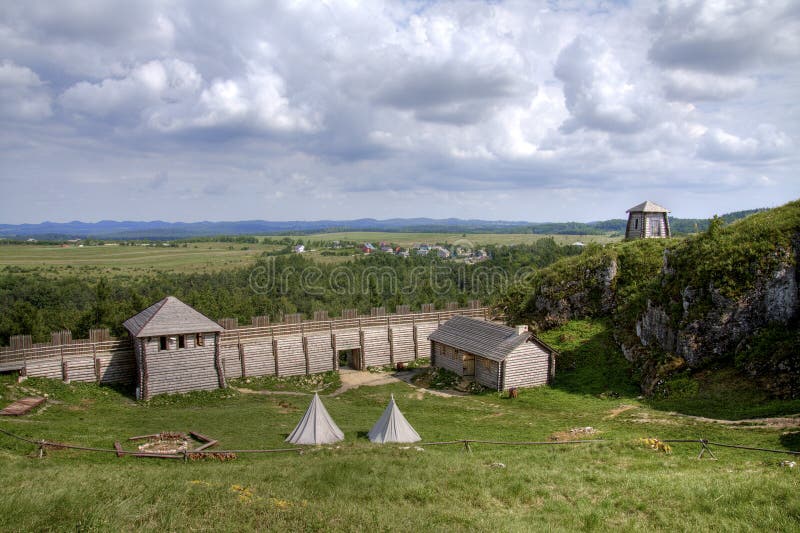 Old Castle Ruins in Poland in Europe Stock Photo - Image of dramatic ...