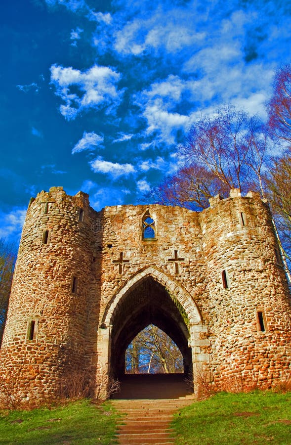 Old Castle Stronghold stock photo. Image of bushes, spire - 5015544