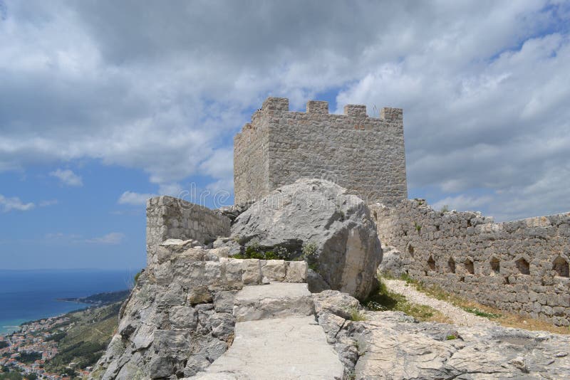 Old castle stock image. Image of stones, tower, croatia - 54060479