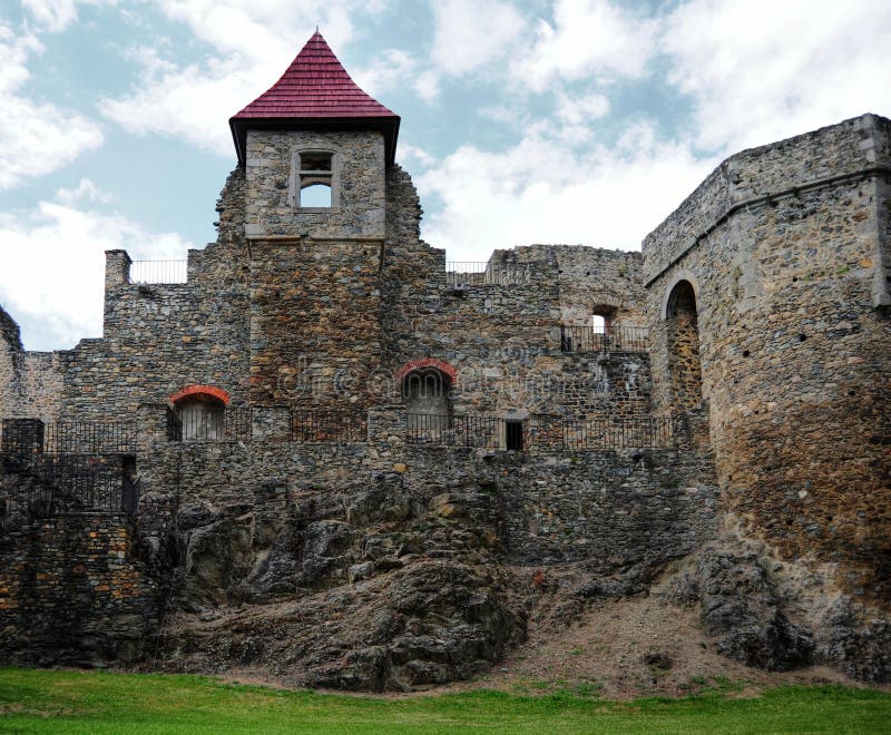 Old castle stock image. Image of landmark, century, klenova - 42141927