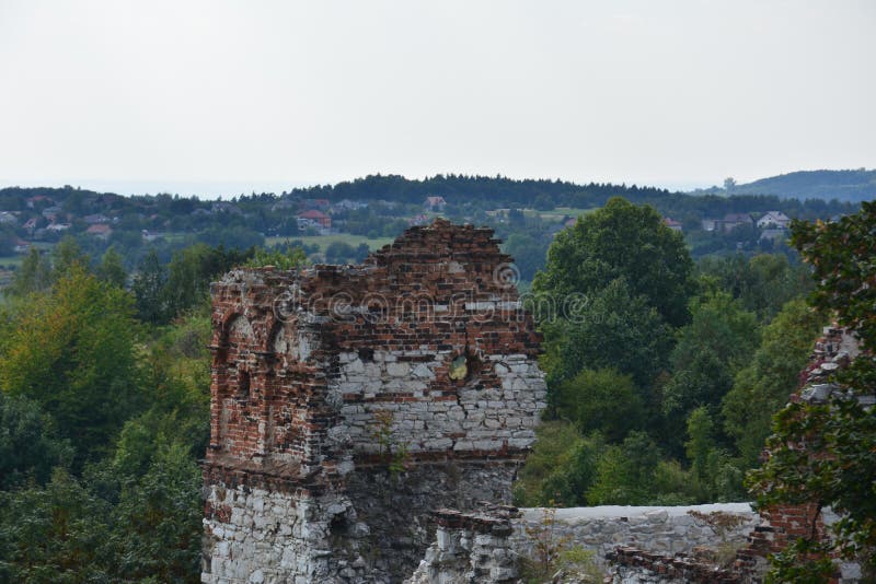 Old Castle, View for Remaining Part of Wall Stock Photo - Image of wall ...