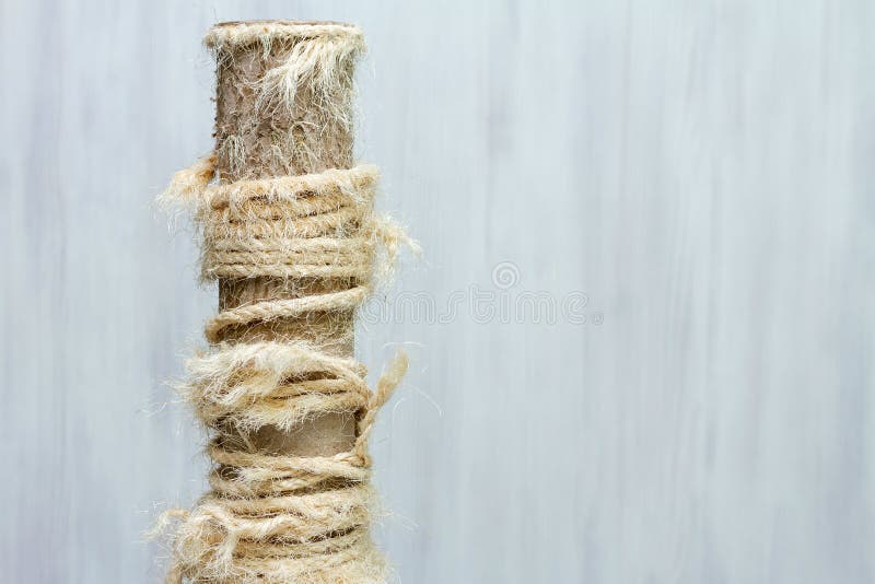 Old Cat Tree, Used Scratching Post. Copy Space for Text. Stock Image ...