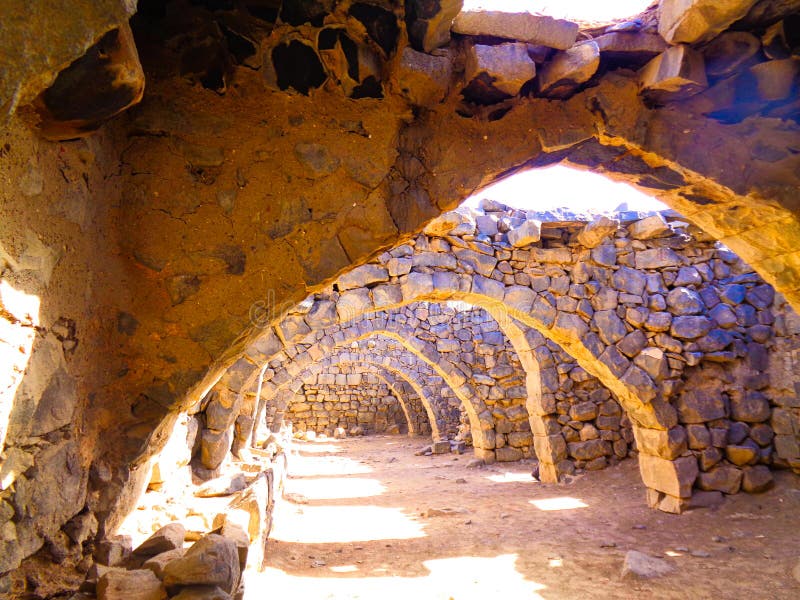 Old catacombs in a dessert stock image. Image of dead - 131188711