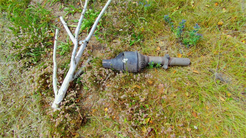 Old Catalytic Converter, Mesh Filter for Recycling Stock Footage ...