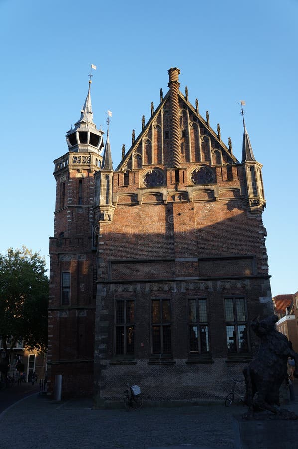 Cathedral of Kampen in Netherlands Stock Image - Image of gothic, stone ...