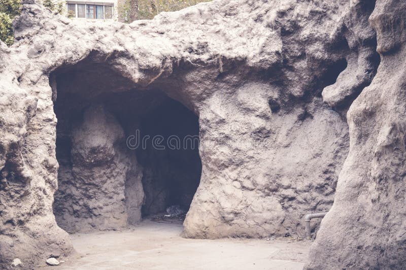 Old cave stock photo. Image of exploration, hole, light - 90381940