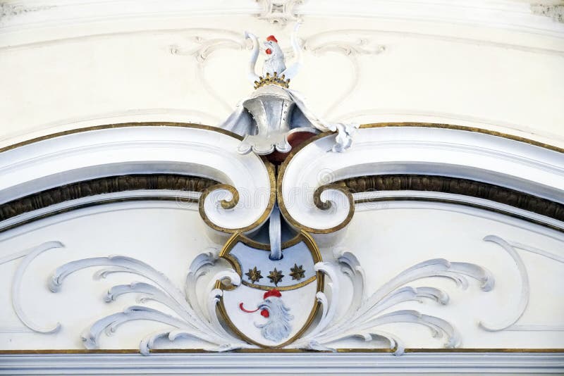 Old Ceiling-wall Pattern. Interior Design Plaster Background. Antique ...