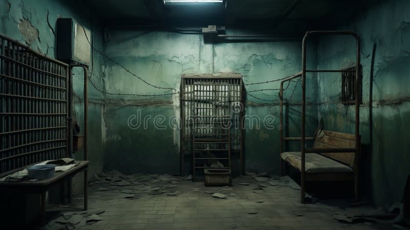 Old Jail Cell Outline