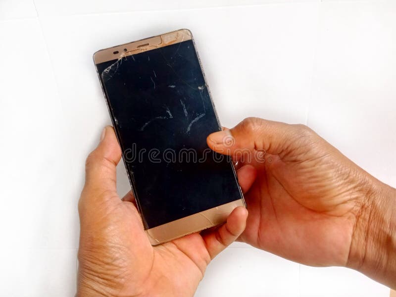 364 Old Cell Phone Cracked Screen Hand Stock Photos - Free & Royalty ...