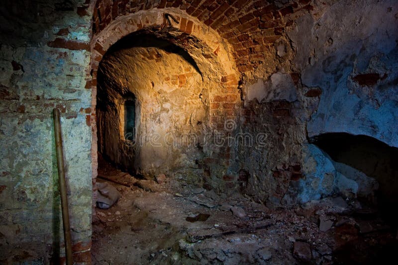Old cellar under old manor stock image. Image of vaulted - 90315421