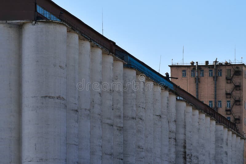 Old Cement Factory Building Stock Image - Image of heavy, production ...