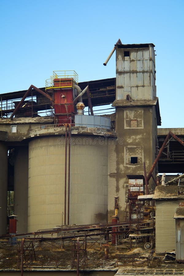 Old Cement factory stock image. Image of factory, quarries - 46024081