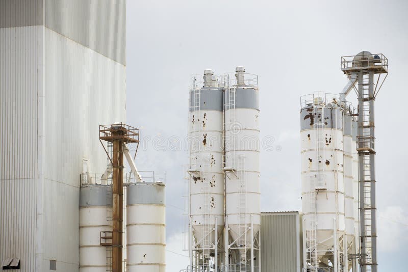 Old Cement Factory Machinery. Stock Photo - Image of building ...