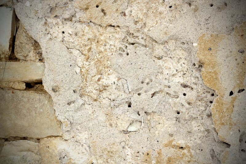 Old cement on a wall stock image. Image of exterior, abandoned - 28323621