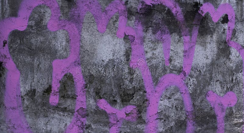 Old Cement Wall Texture with Spray Paint Design Stock Photo - Image of ...