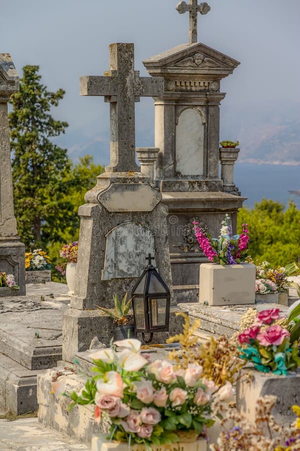 Old cemetery stock photo. Image of cavtat, adriatic, stone - 26731092