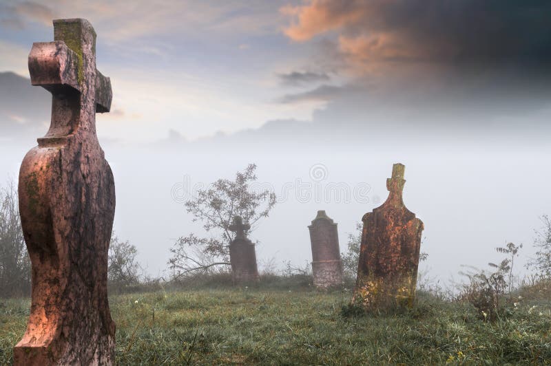 Old cemetery stock image. Image of mood, carved, illegible - 28221931