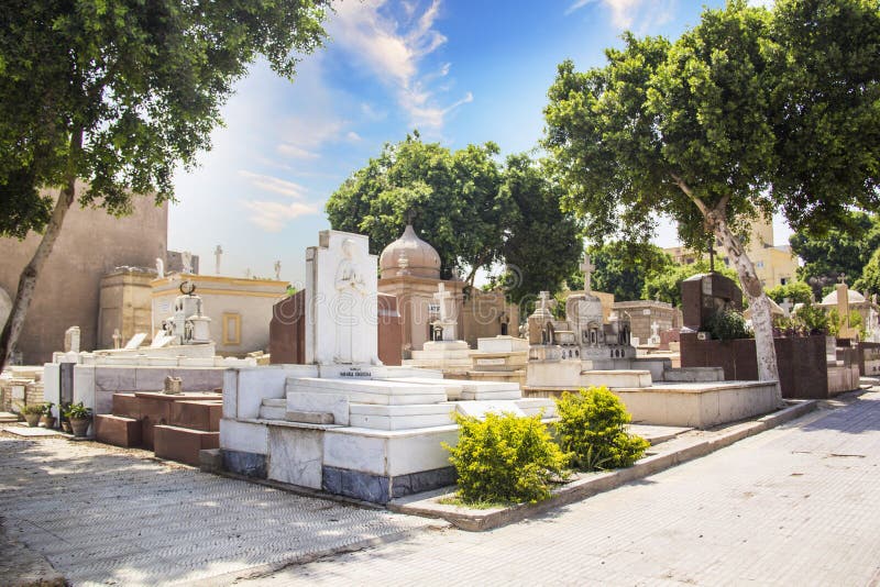 The Old Cemetery in the Coptic Cairo Masr Al-Qadima District of Old ...