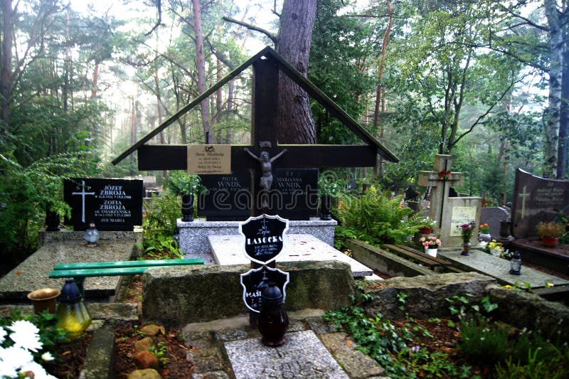 The old cemetery editorial photography. Image of pomorskie - 91715657