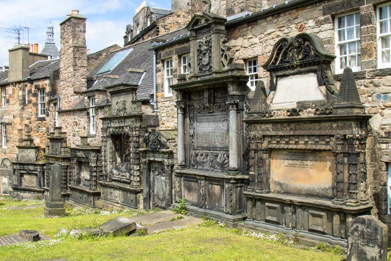 Old Cemetery in Edinburgh Scotland Stock Image - Image of classical ...