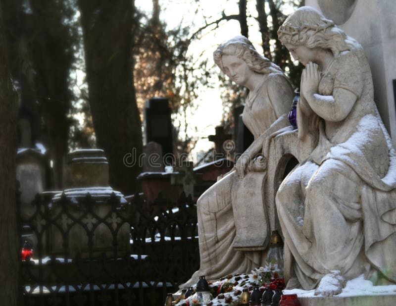 Old Cemetery Desperate Statues Stock Photos - Free & Royalty-Free Stock ...