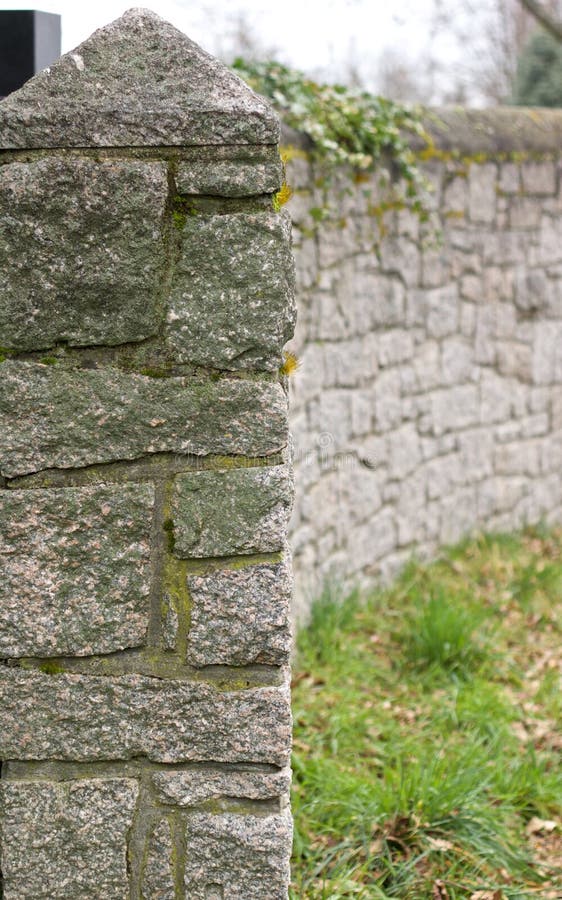 Old cemetery wall 3 stock photo. Image of pattern, stone - 37707866