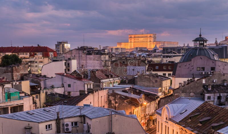 Bucharest from above stock photo. Image of landmark, real - 25638552