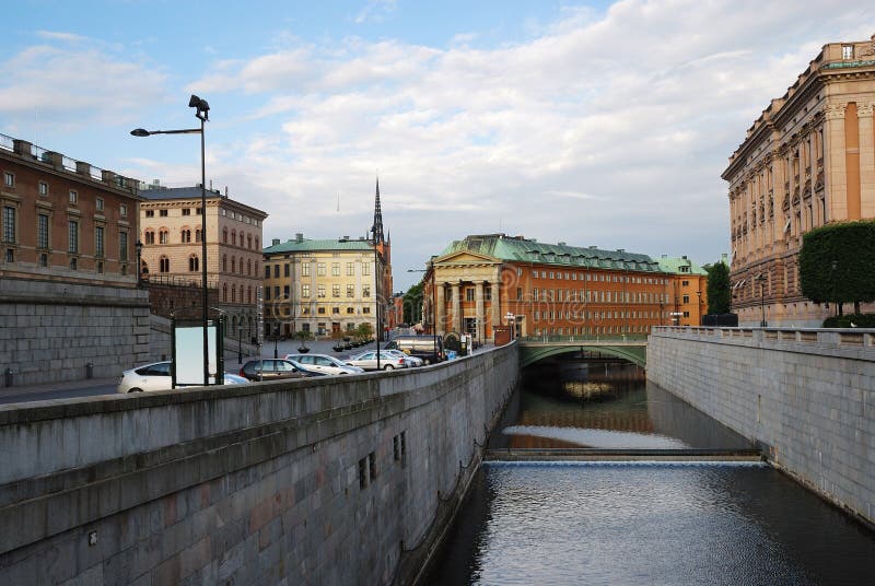 Old center of Stockholm. stock image. Image of ancient - 17035787