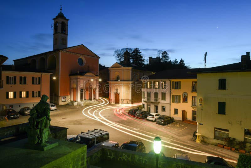 The Old Central Square of Stabio on Switzerland Editorial Photography ...