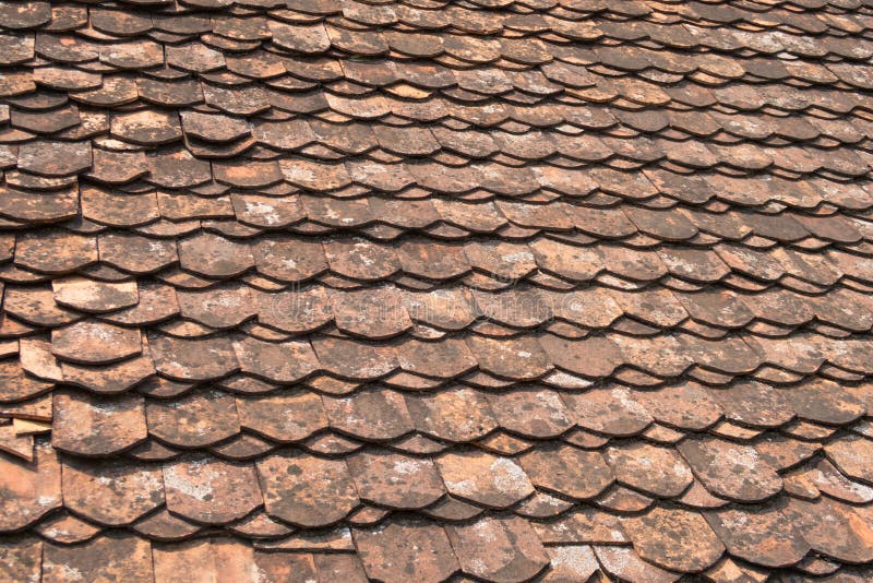 Old Ceramic Temple Roof Pattern Stock Image - Image of geometrical ...