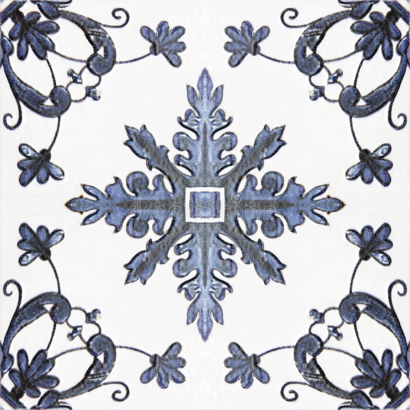 Old Ceramic Tiles Patterns in the Park Stock Illustration ...
