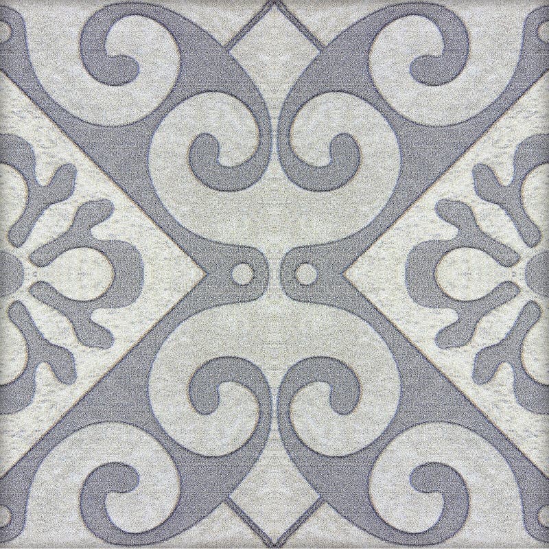 Old Ceramic Tiles Patterns in the Park Stock Illustration ...