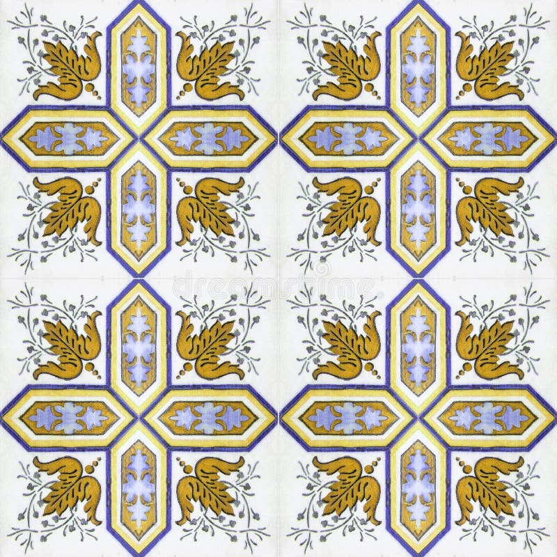 Old ceramic tiles patterns stock illustration. Illustration of building ...
