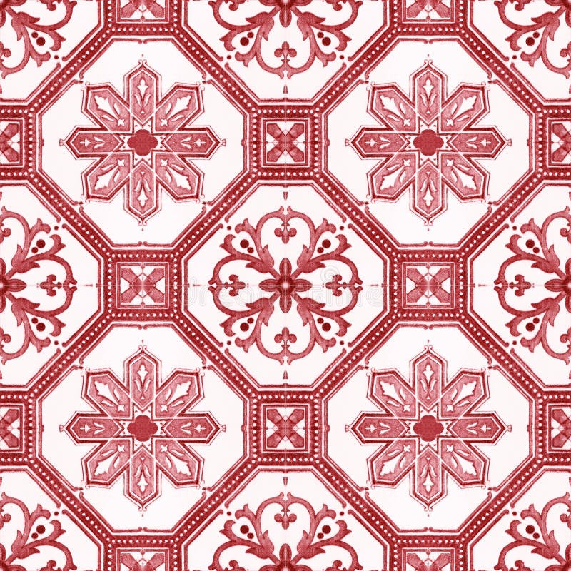 Old Ceramic Tiles Patterns in the Park Public Stock Illustration ...