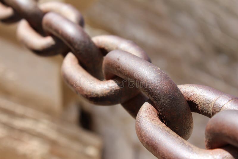 Old Chain stock image. Image of detail, iron, rusty, nautical - 32113967