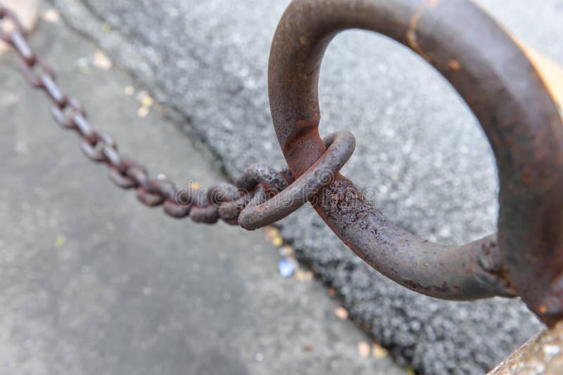 Old chain loop stock image. Image of concept, loop, rust - 72983619