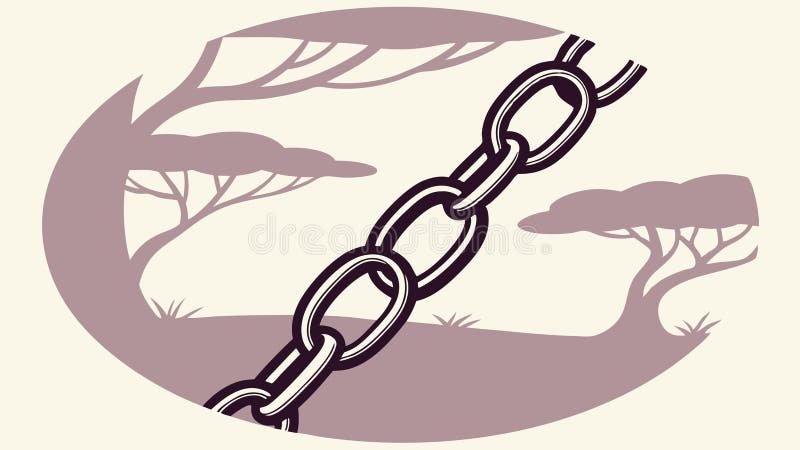 Old Chain on a Remote Desert Path, Symbolizing Enduring Journeys and ...