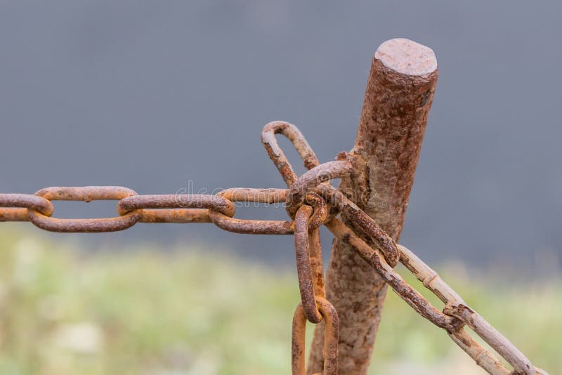 Old chain with rust stock image. Image of metal, plate - 79189967