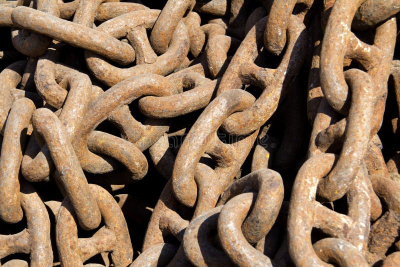 Old chains close up stock photo. Image of iron, lock - 47926764