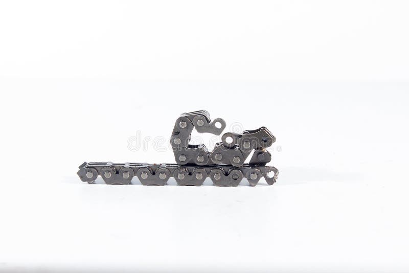 Old Chains Inside the Motorcycle Engine Stock Image - Image of internal ...