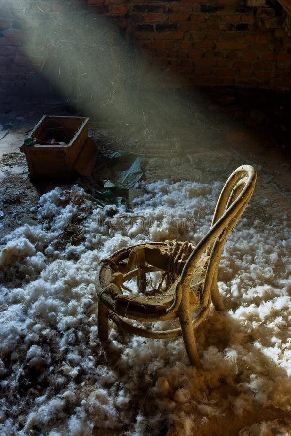 Old chair in light stock photo. Image of brown, halloween - 3884398