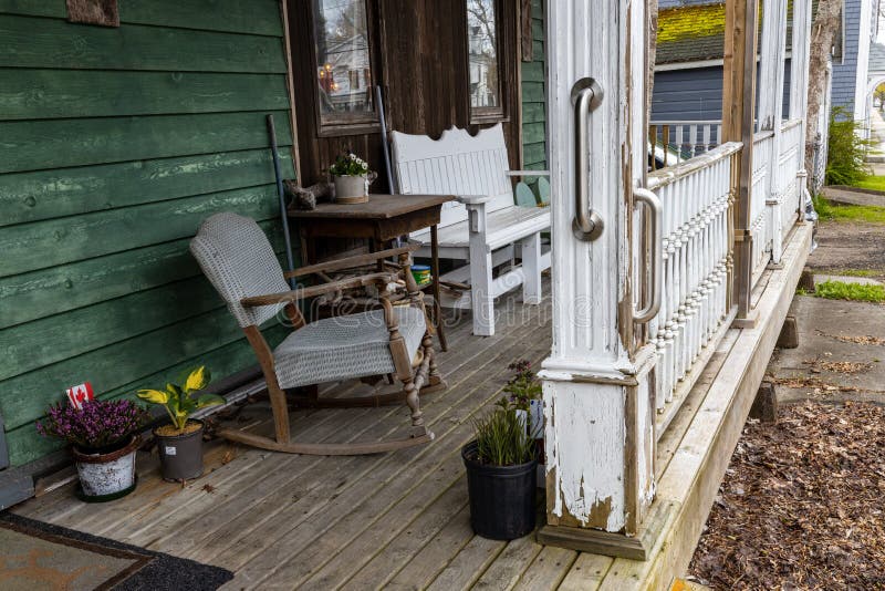 Old Chair at a Veranda stock photo. Image of summer - 159776816