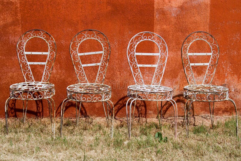 Old chairs stock image. Image of rusted, antique, retro - 1309855