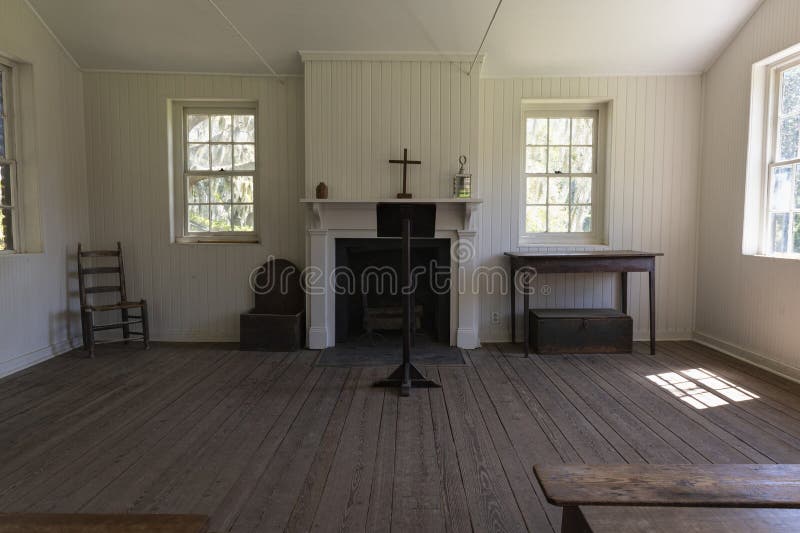 Old Chapel stock photo. Image of benches, historical - 331900618