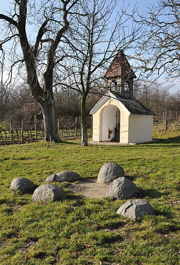 Old chapel in landscape stock photo. Image of landscape - 114162402