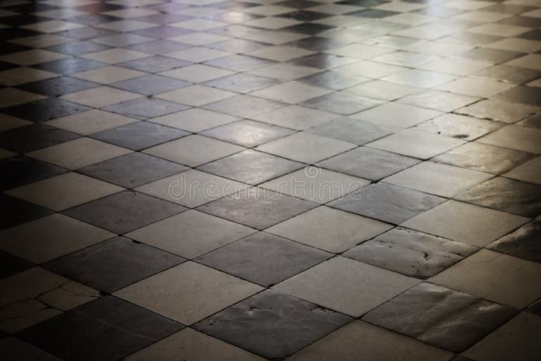 Old Checkered Marble Floor Texture Stock Photo - Image of surface ...